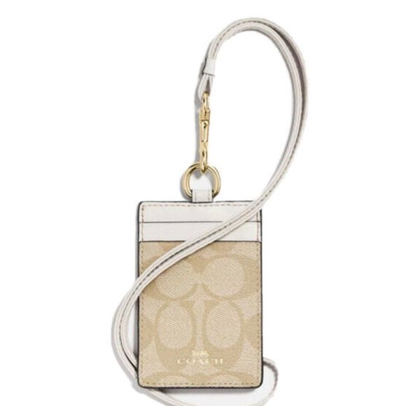 Coach | Accessories | Coach Id Badge Lanyard W Card Slot Signature ...